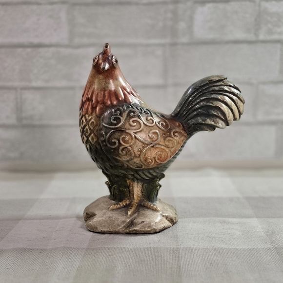 Accents | Whimsical Decorative Contemporary Colorful Ceramic Rooster ...